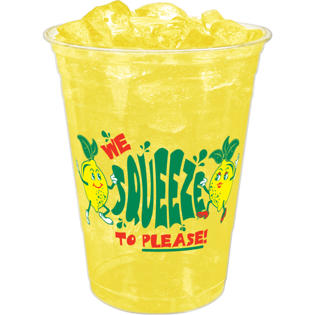 Berk's We Squeeze to Please 16 Oz Clear Lemonade Cup