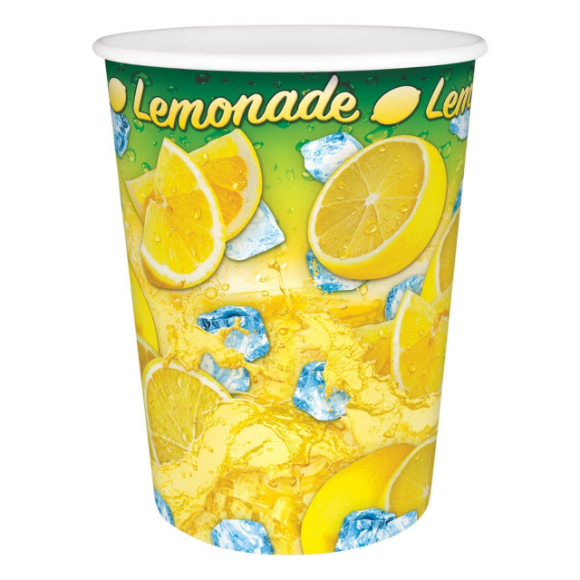 32 oz. Lemon Ice Squat Paper Lemonade Cup