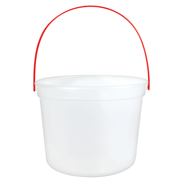 White 48 oz Buckets With Handle